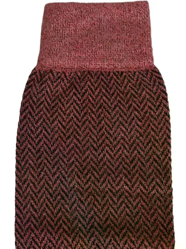 Dolce & Gabbana Herringbone-knit Over-the-calf Socks