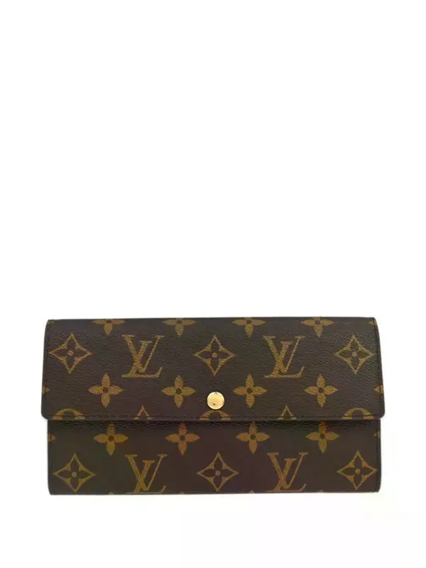 LOUIS VUITTON Pochette Porte Monnaie Monogram Canvas Credit Wallet - Brown