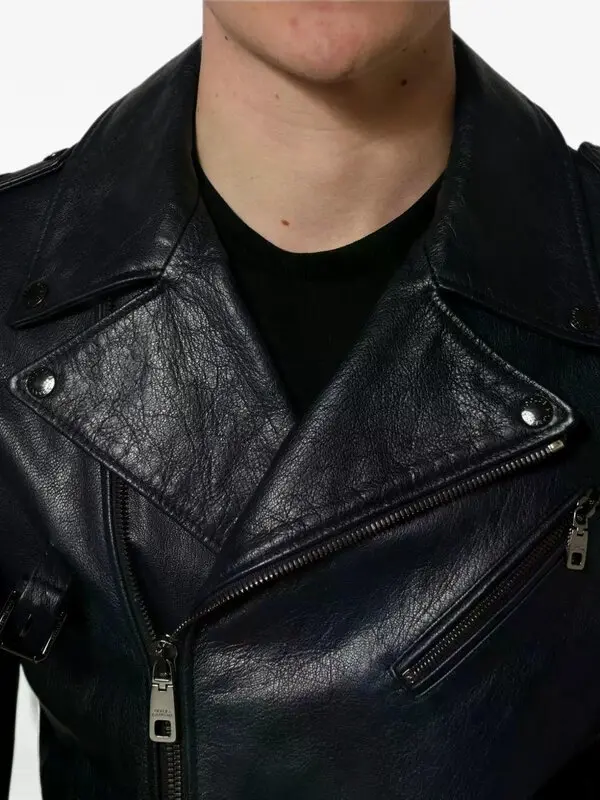 Dolce & Gabbana Leather Biker Jacket