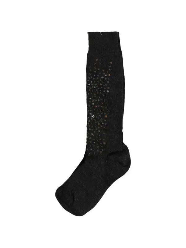 Dolce & Gabbana Sequin-embellished Knee-high Socks
