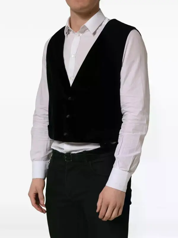 Dolce & Gabbana Single-breasted Waistcoat - Black