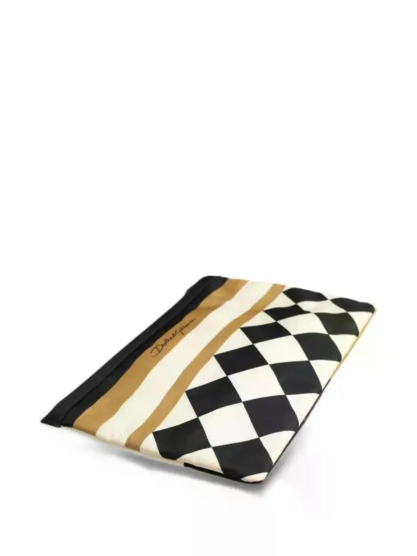 Dolce & Gabbana Logo-print Checkered Clutch Bag