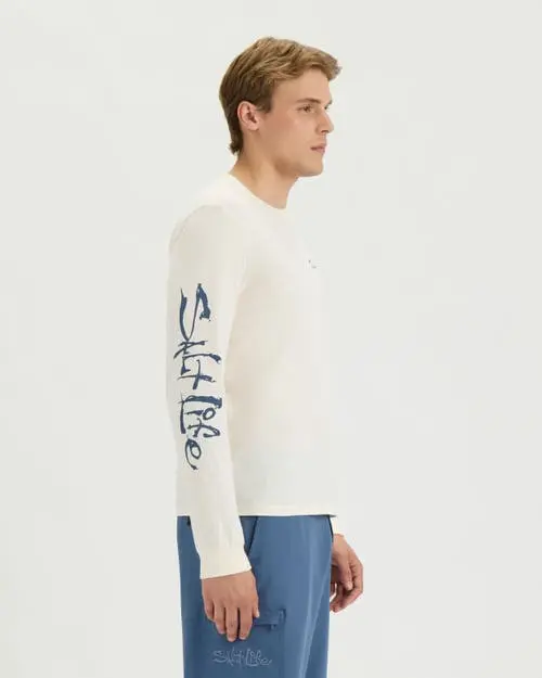 SALT LIFE Offshore Spirit Long Sleeve Tee - Snowfall