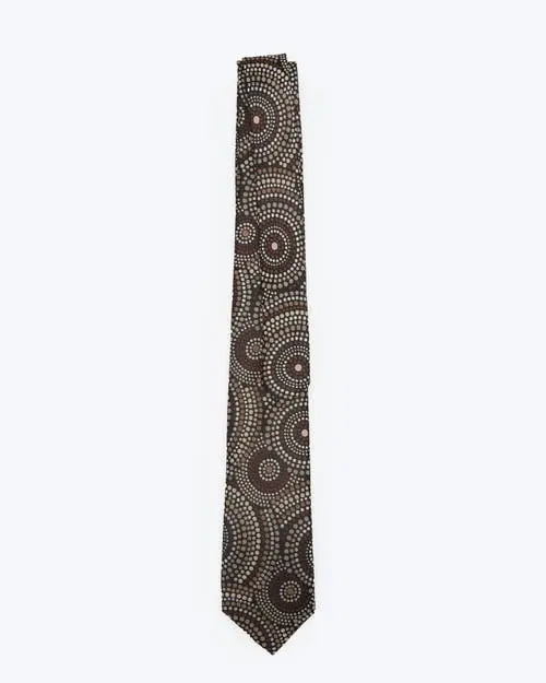 KNOTTERY & CO Halo Dots Silk Jacquard Tie