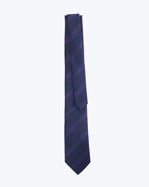 KNOTTERY & CO Wave Gradient Silk Jacquard Tie