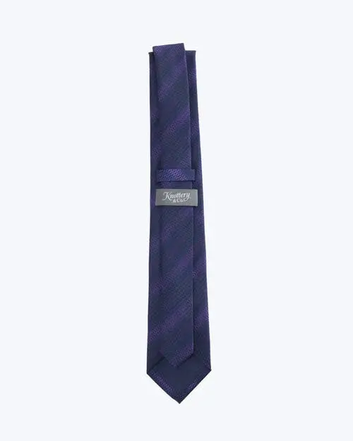 KNOTTERY & CO Wave Gradient Silk Jacquard Tie