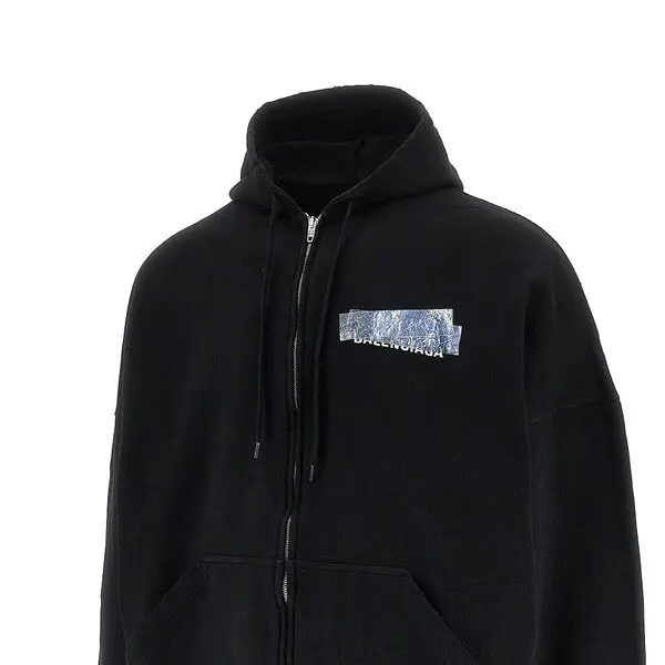 Balenciaga Ilver Tape Full-zip Hoodie