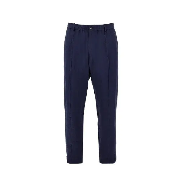 Emporio Armani Delavé Linen Pants - Blue