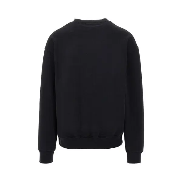 Palm Angels Neck Logo Print Crewneck Weathirt