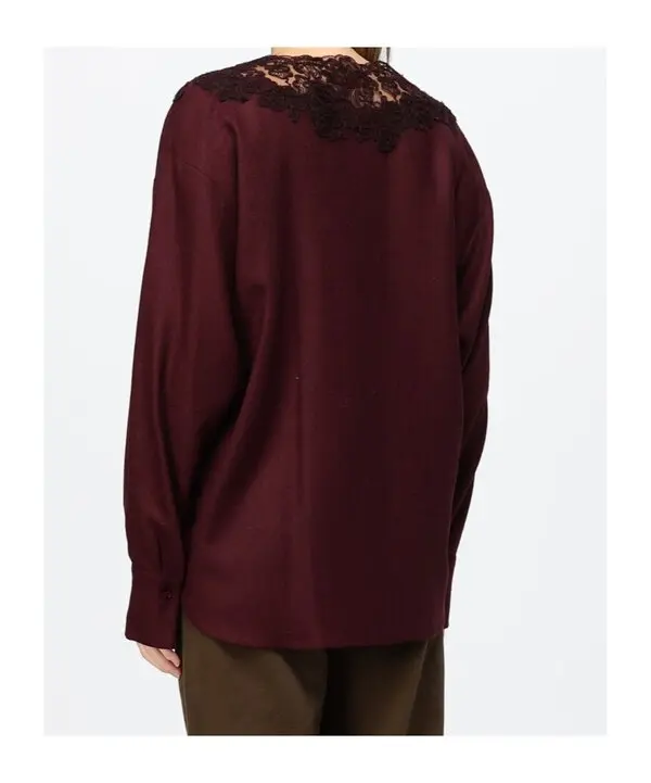 Ermanno Scervino Long-sleeved V-neck Cover-up