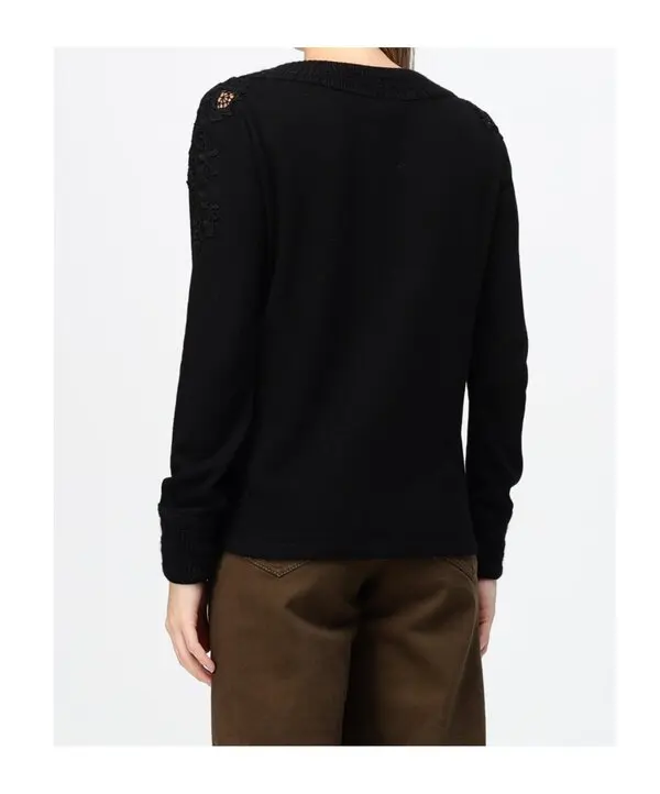 Ermanno Scervino Floral Embroidery Blended Pullover