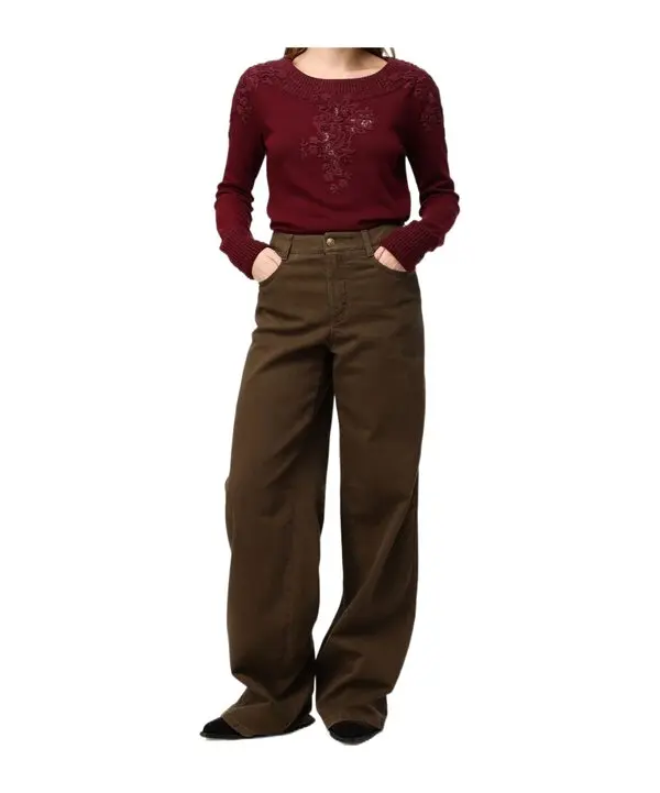Ermanno Scervino Mid-rise Wide-leg Jeans