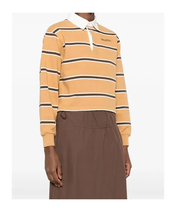 SPORTY  RICH Long-sleeve Polo Shirt