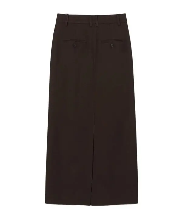DUNST Pinstripe Column Midi Skirt