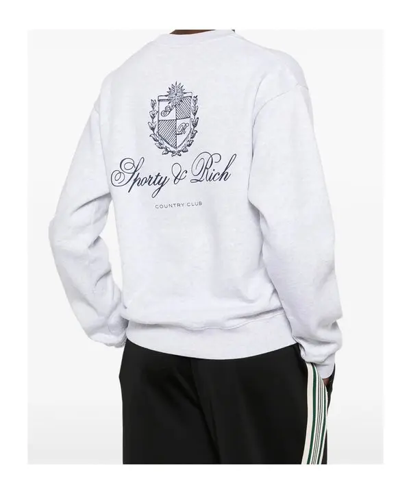 SPORTY  RICH Long-sleeved Knit Top
