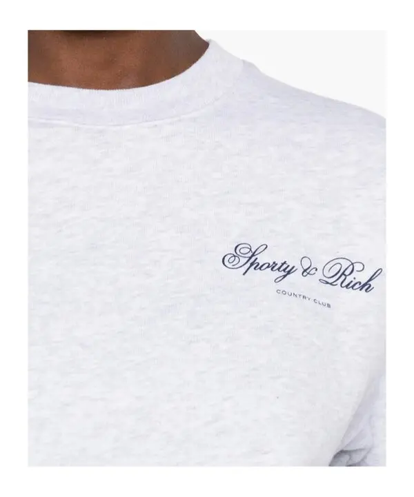 SPORTY  RICH Long-sleeved Knit Top