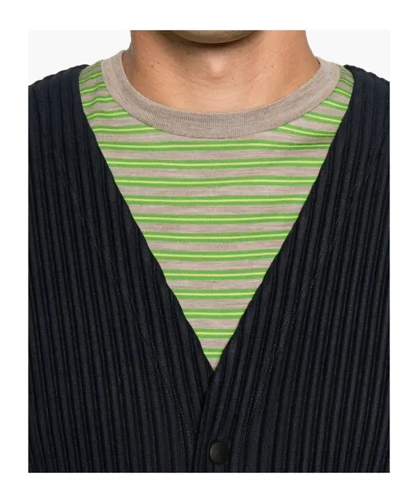 Issey Miyake Pleated Cardigan