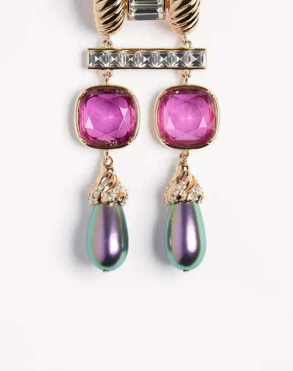 Valentino Garavani Hypergoutte Crystal-embellished Earrings
