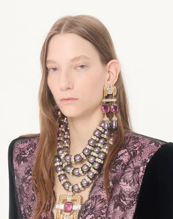 Valentino Garavani Hypergoutte Crystal-embellished Earrings