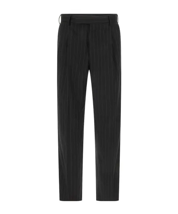 PT TORINO Casual Trousers With Belt Loops - Black