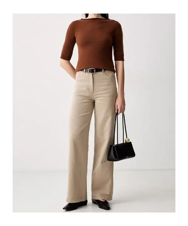 Marella Boat-neck Long-sleeve Sweater