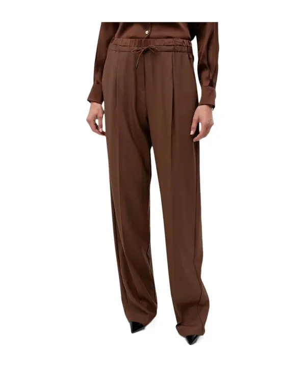 Marella Drawstring Pleated Casual Trousers