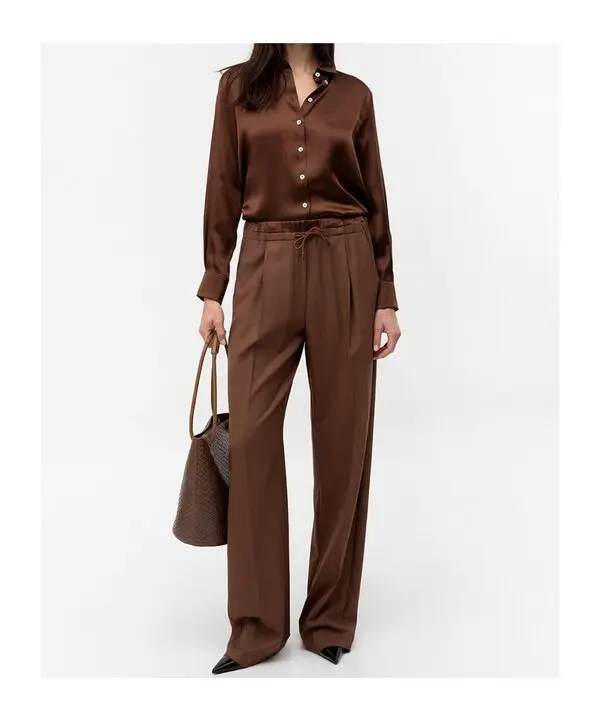Marella Drawstring Pleated Casual Trousers