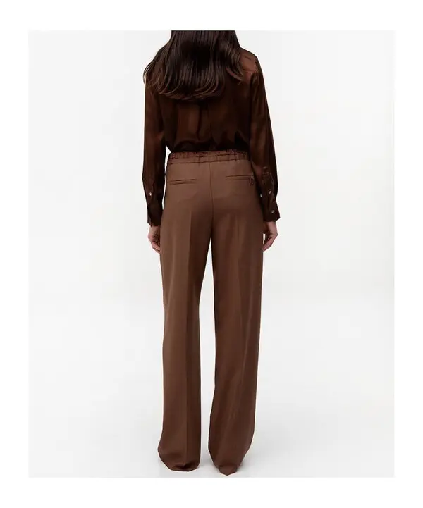 Marella Drawstring Pleated Casual Trousers
