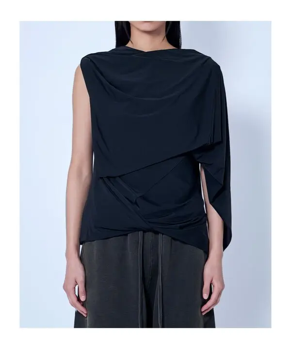 ENTIRE STUDIOS Asymmetric Draped Blouse