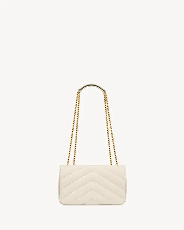 Saint Laurent Loulou Small In Matelasse Lambskin