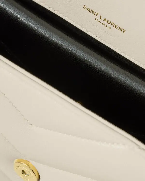 Saint Laurent Loulou Small In Matelasse Lambskin