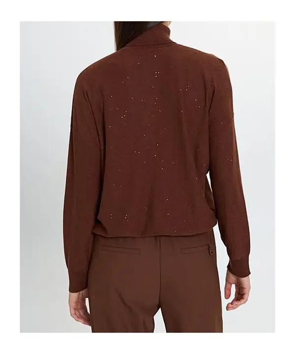 Marella Sequin High-neck Sweater