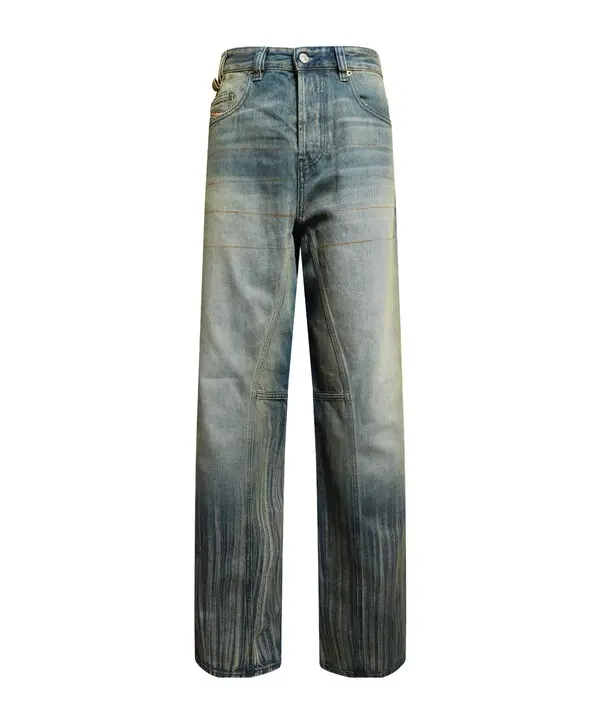 DIESEL® D-macro-u Wide Leg Jeans