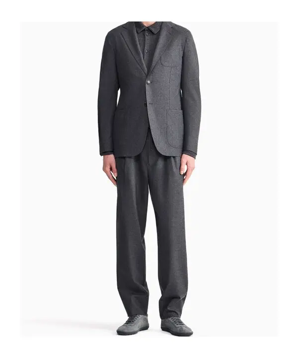 Giorgio Armani Trouser Cashmere Regular Fit Solid Stretch Drap