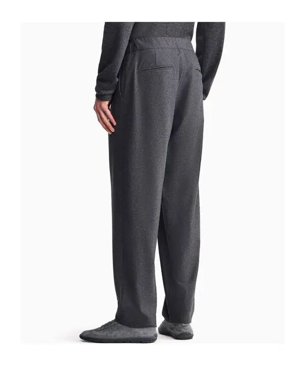 Giorgio Armani Trouser Cashmere Regular Fit Solid Stretch Drap