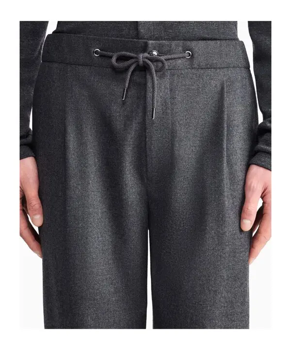 Giorgio Armani Trouser Cashmere Regular Fit Solid Stretch Drap