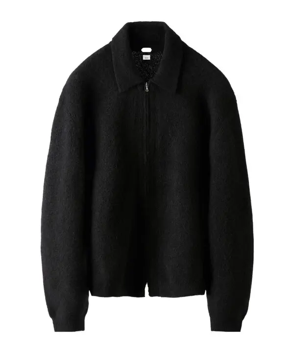 POST ARCHIVE FACTION (PAF) Long-sleeve Collared Knit Top