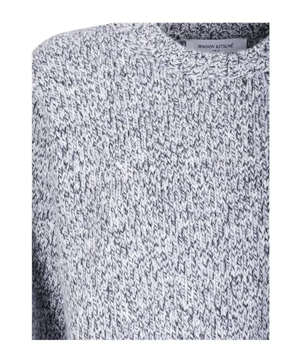 Maison Kitsuné Boxy Mouline Knitted Sweater