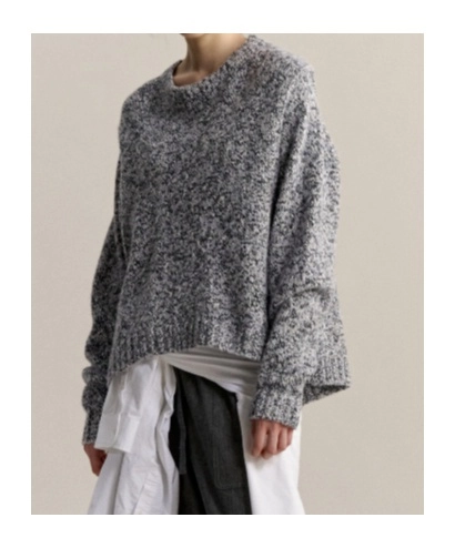 Maison Kitsuné Boxy Mouline Knitted Sweater