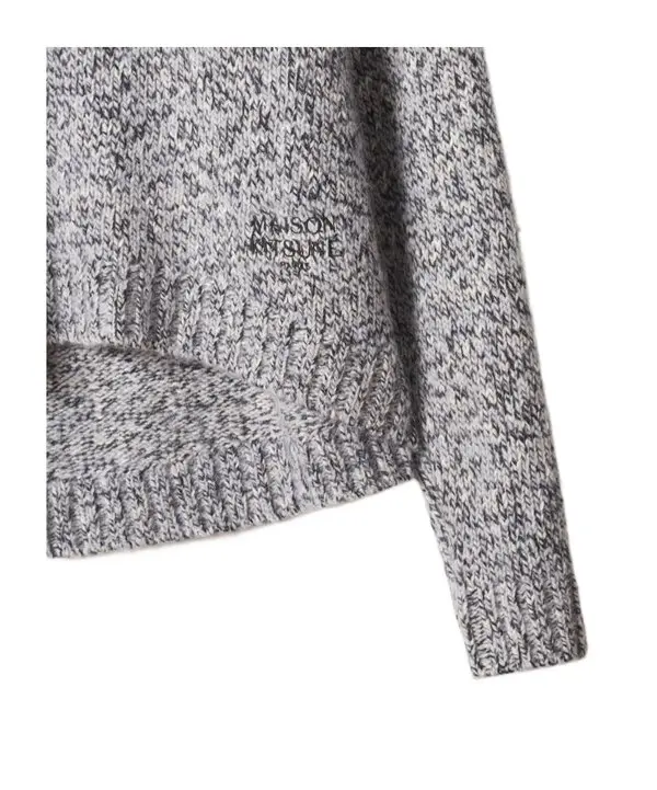 Maison Kitsuné Boxy Mouline Knitted Sweater