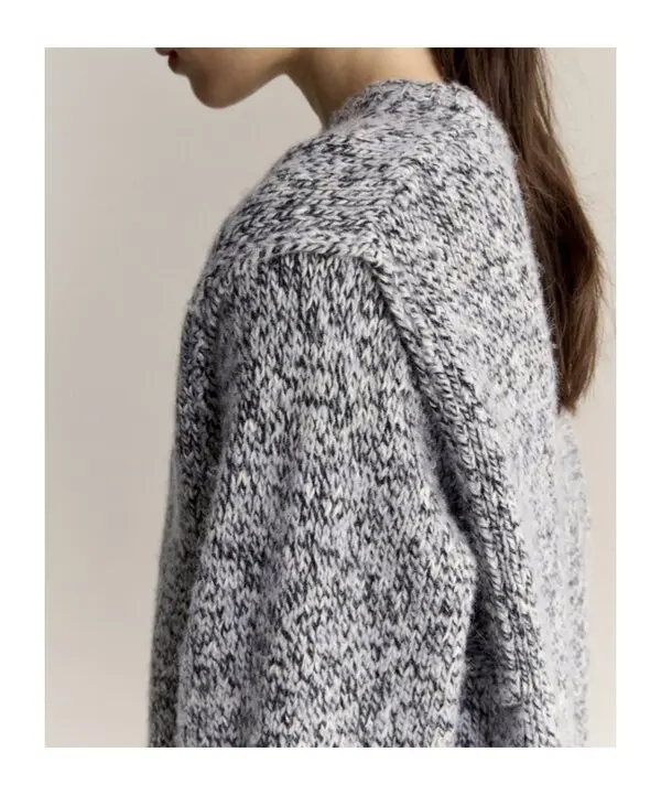 Maison Kitsuné Boxy Mouline Knitted Sweater
