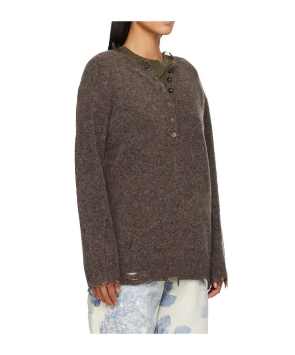 R13 Long-sleeved Knit Top