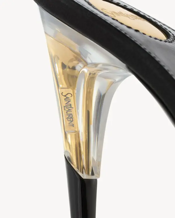 Saint Laurent Goya Slingback Pumps In Satin Crepe