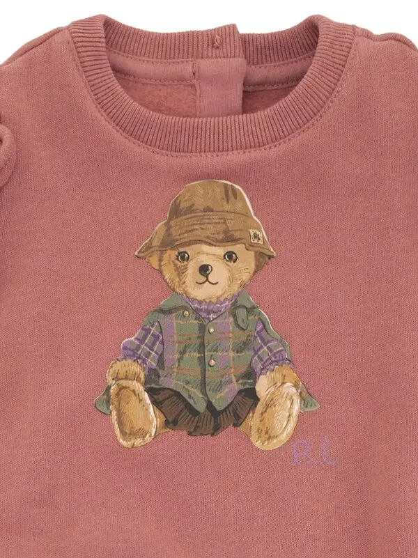 Polo Ralph Lauren Polo Bear-print Ruffled Sweatshirt