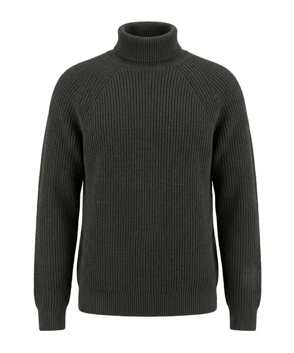 Zegna Ribbed Turtleneck Knitted Sweater