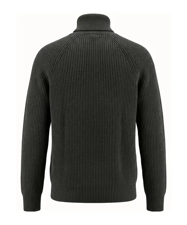 Zegna Ribbed Turtleneck Knitted Sweater