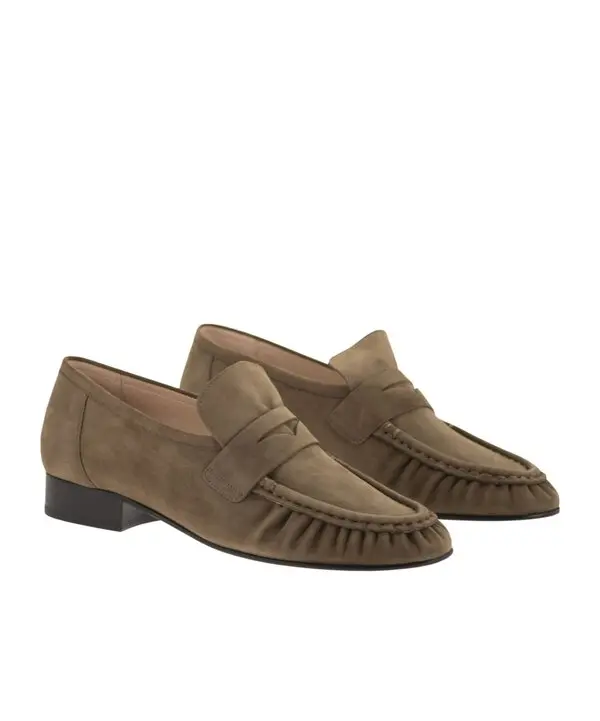 STUART WEITZMAN Round-toe Loafers - Brown