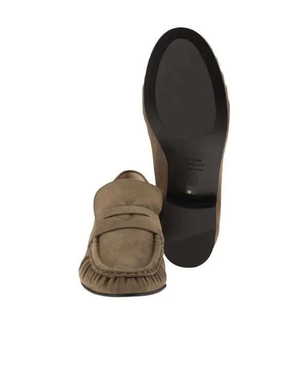STUART WEITZMAN Round-toe Loafers - Brown