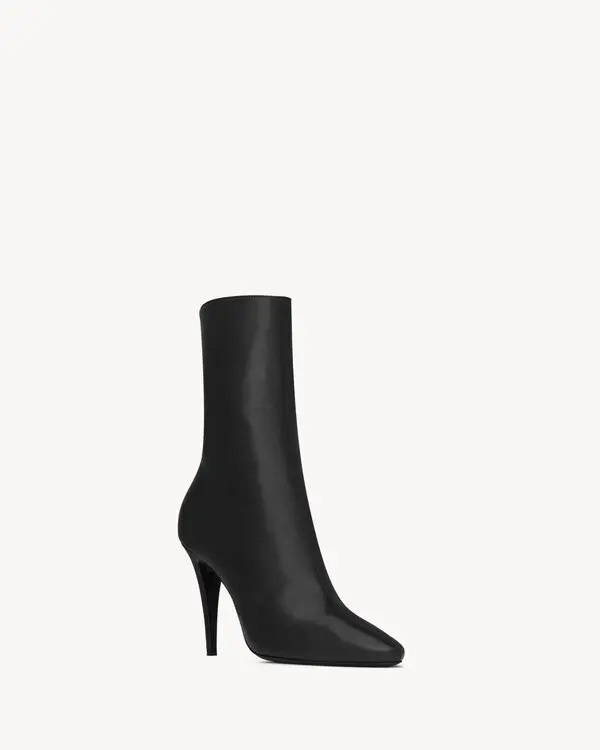Saint Laurent Capucine Booties In Smooth Leather