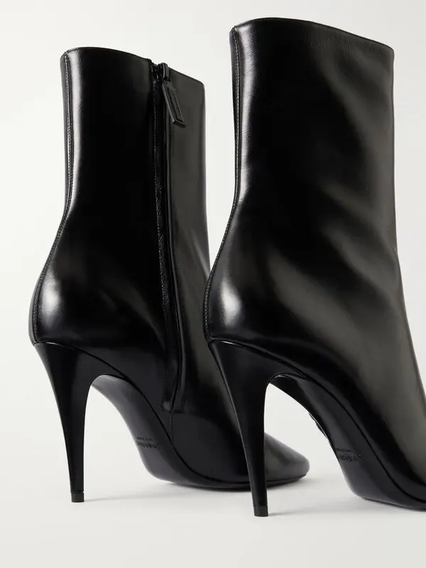 Saint Laurent Capucine Booties In Smooth Leather